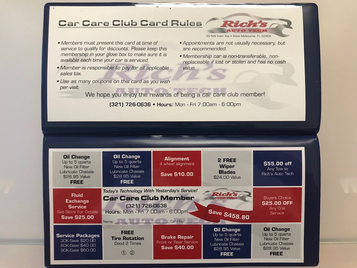 Rich's Auto Tech – Today's Technology, Amazing Service